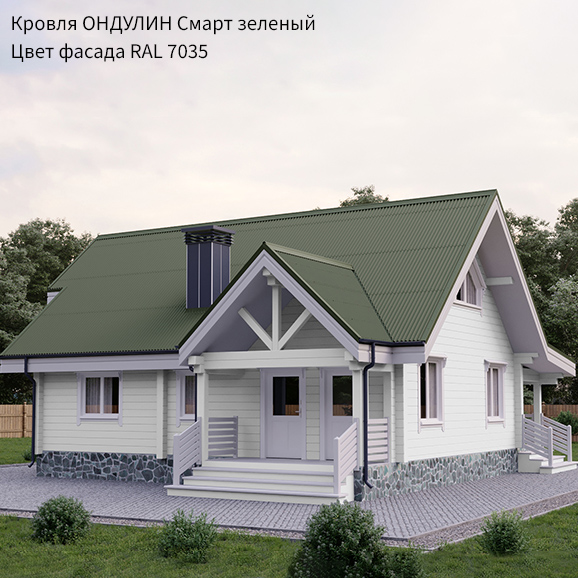 Кровля Ондулин Смарт — размеры, цены, монтаж | Ондулин Smart на ...